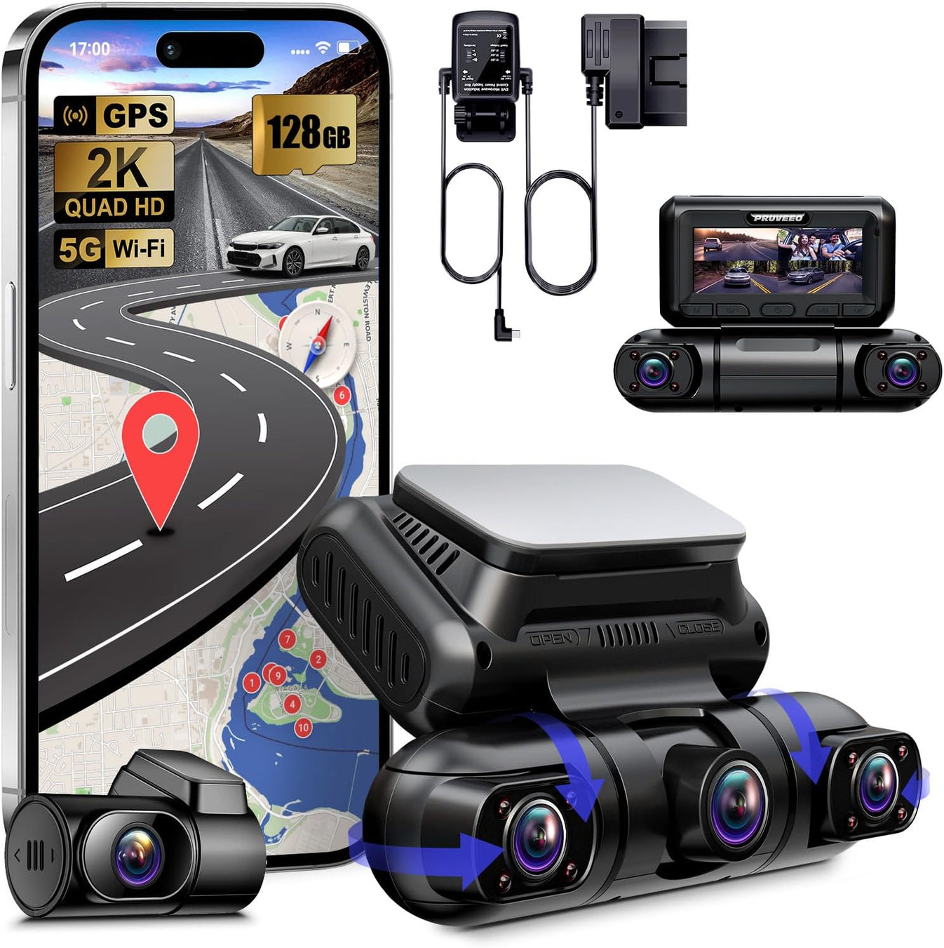 D90-4CH-RGW Dash Cam – PRUVEEO